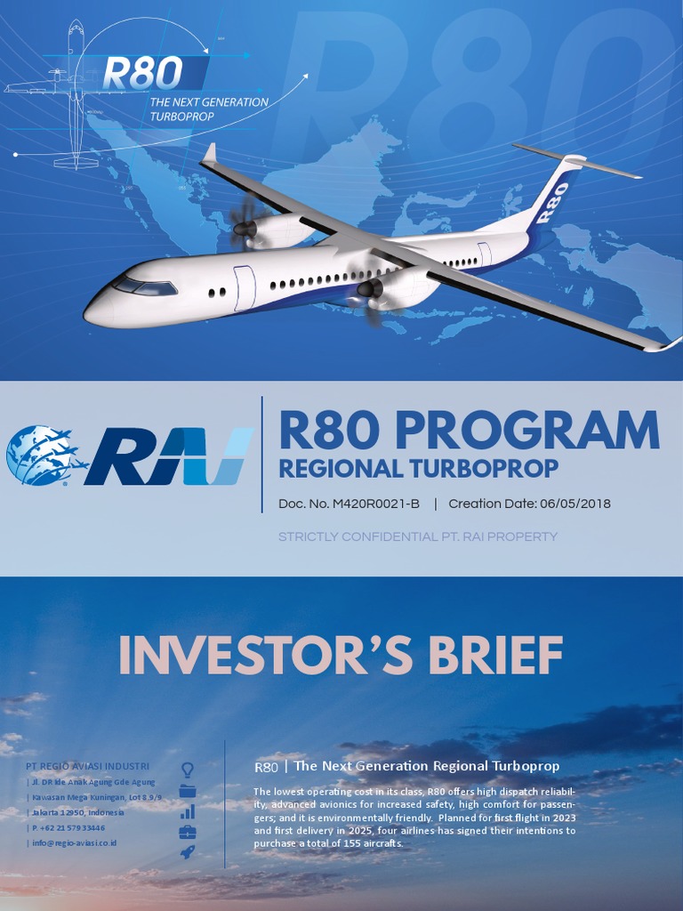 R80 Brief For Investor | PDF | Aircraft | Transport