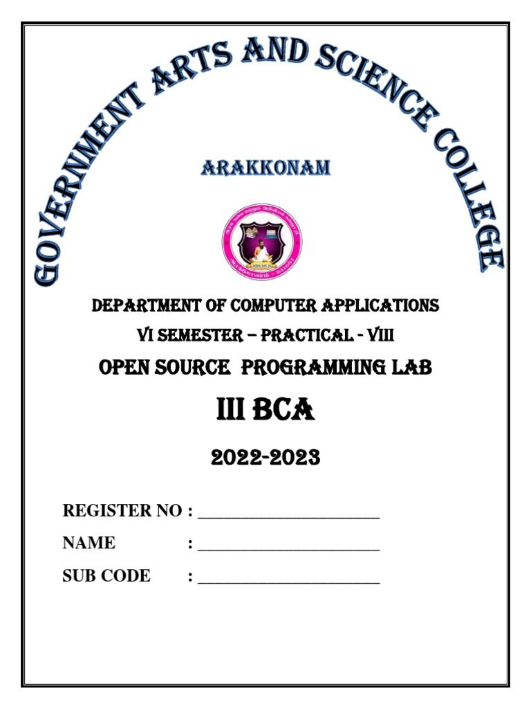 Bca Front Page Os | PDF