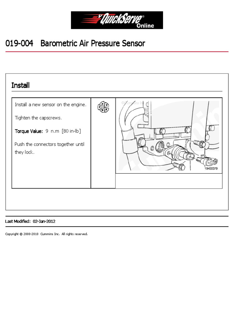 019-004 Barometic Air Pressure Sensor | PDF | Technology & Engineering
