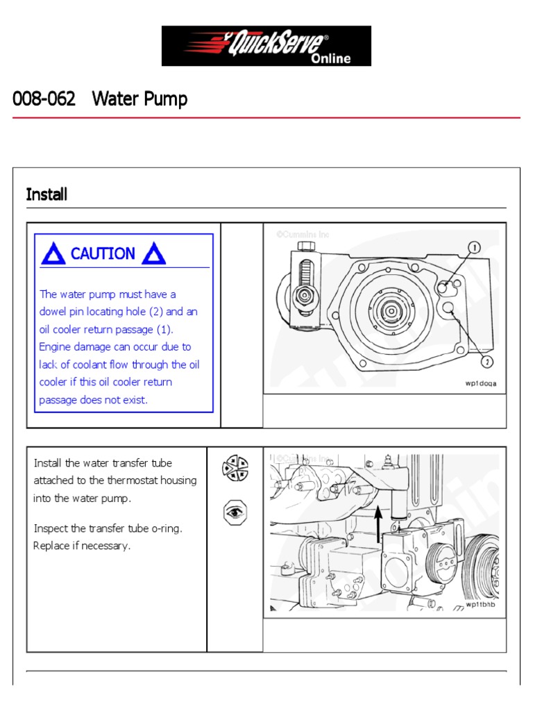 008-062 Water Pump | PDF