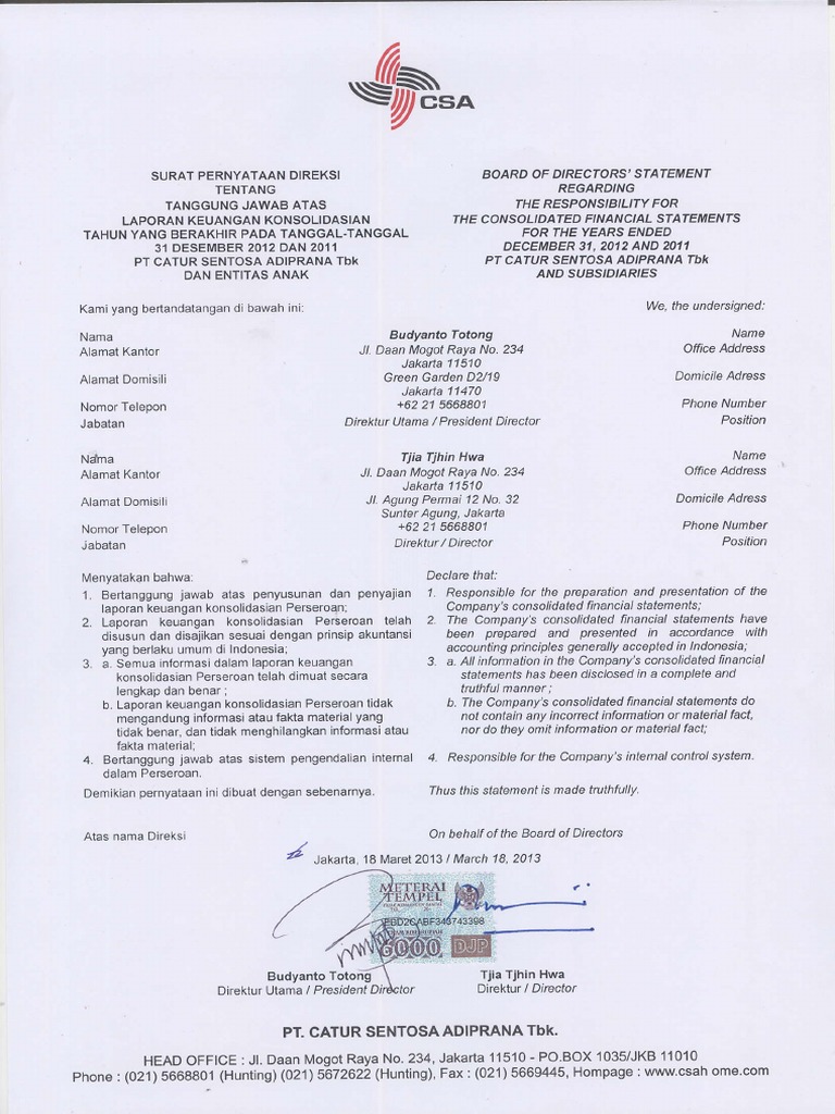 Propile PT CSA | PDF