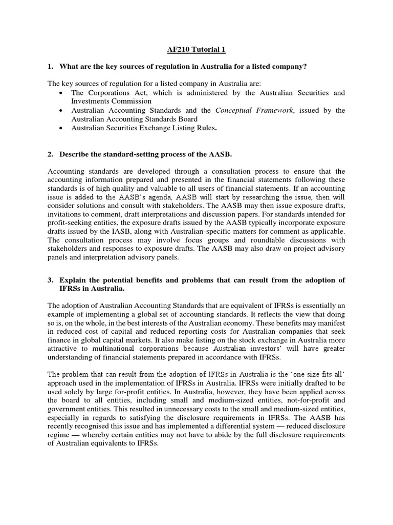 Tutorial 1 Solutions | PDF | Accounting | Business