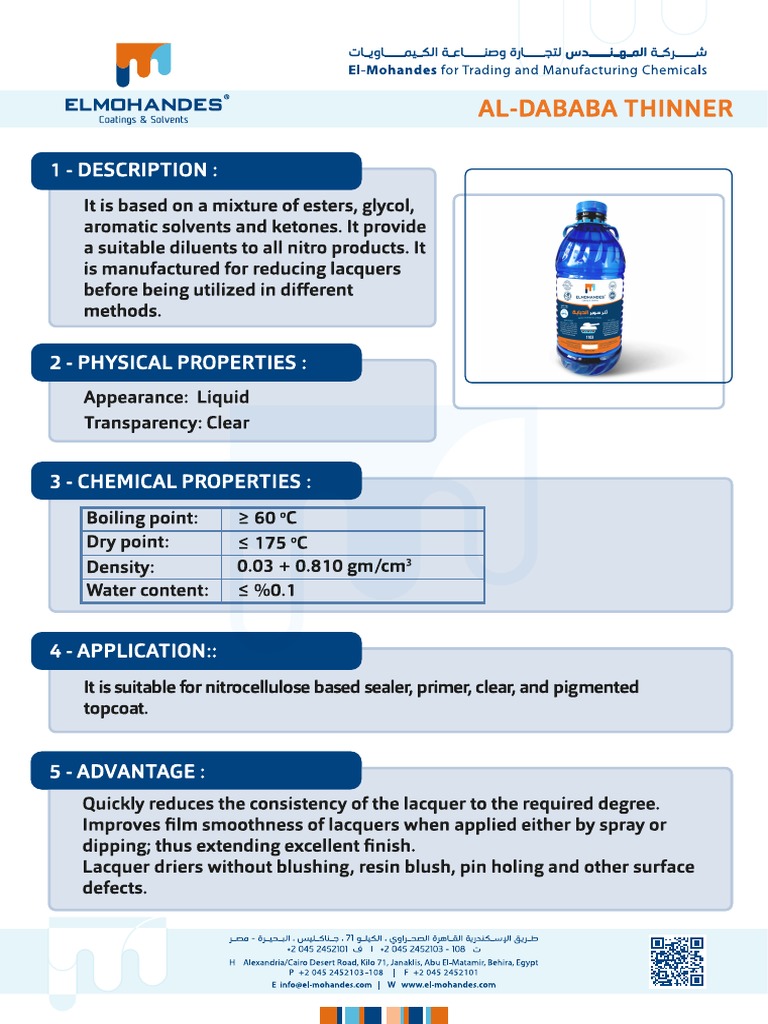 Al Dababa Thinner | PDF