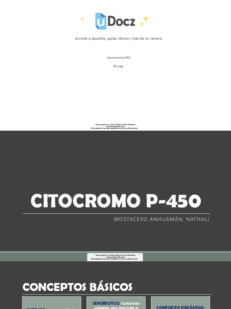 Citocromo P 450 184419 Downloable 2680908 | PDF | Citocromo P450 | Química medicinal