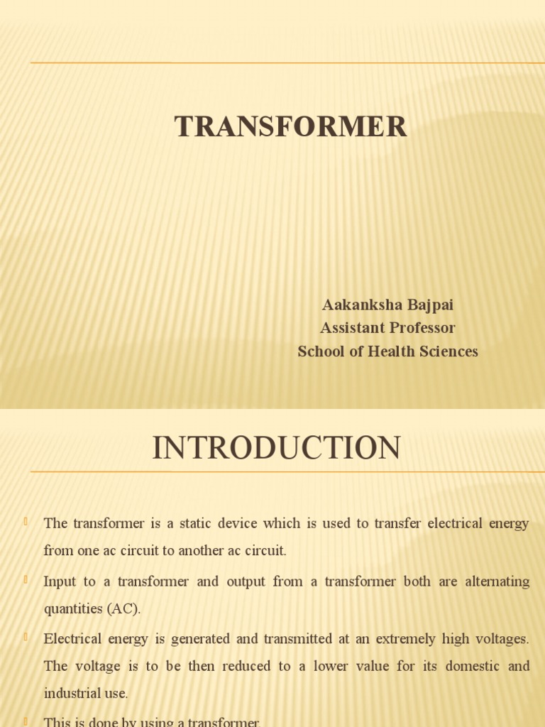 Transformer | PDF | Transformer | Electromagnetic Induction