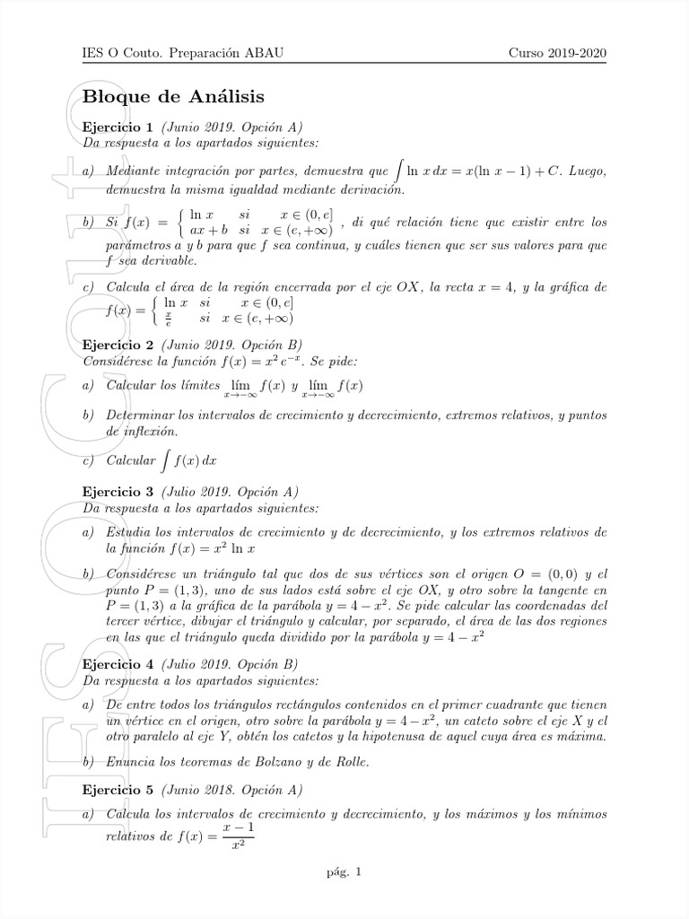 Analisis ABAU | PDF | Derivado | Conjunto convexo