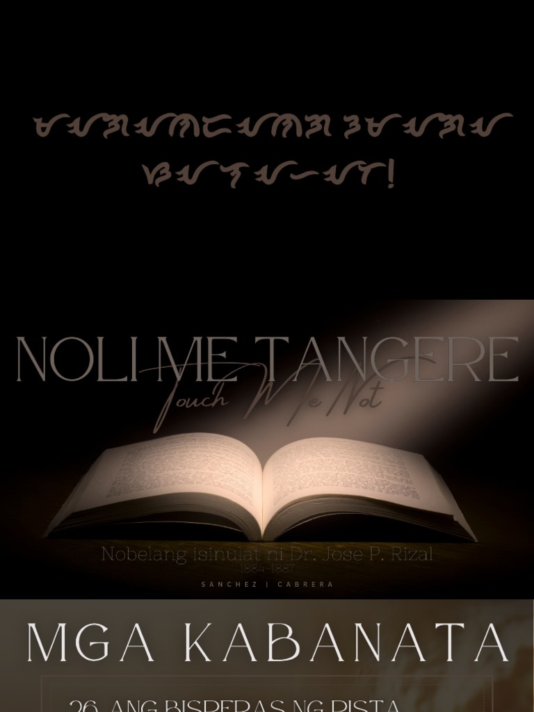Noli Me Tangere Kabanata 26-30 (Tauhan, Buod, Aral) | PDF
