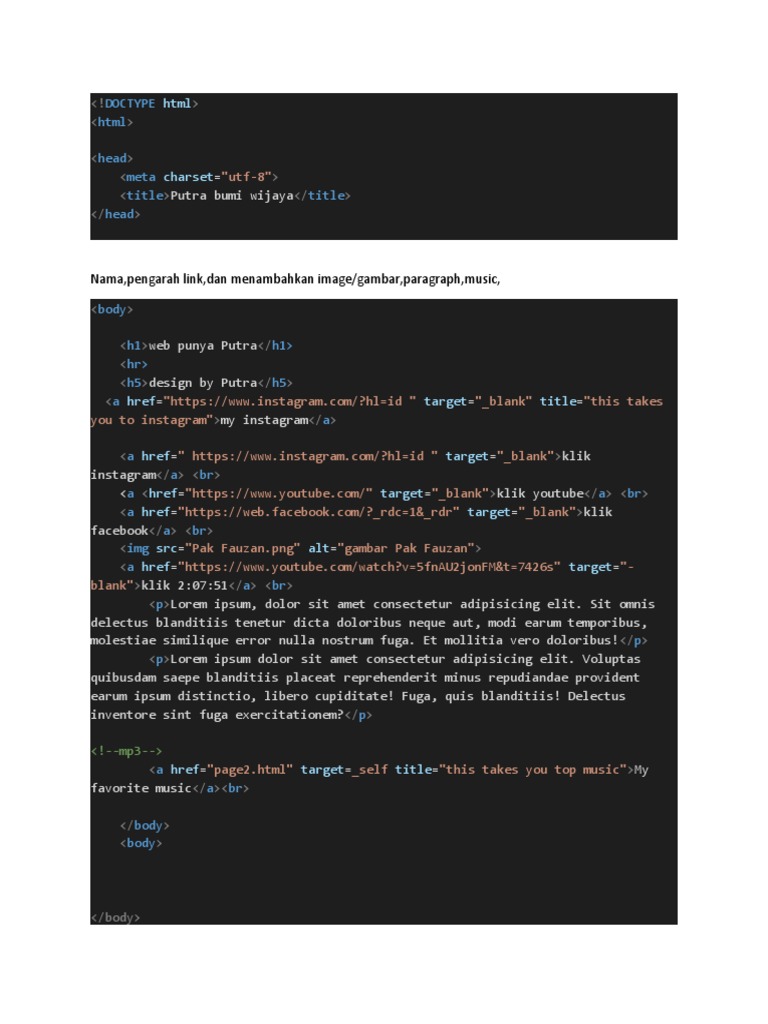 Doctype Html Pdf Typefaces Computer File Formats