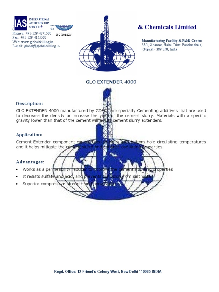 Glo Extender 4000 | PDF | Cement | Building Materials