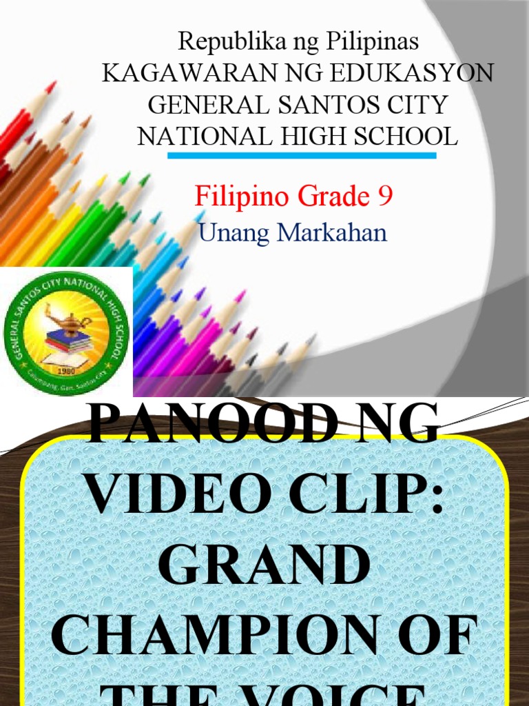 FILIPINO-9 Unang Markahan | PDF