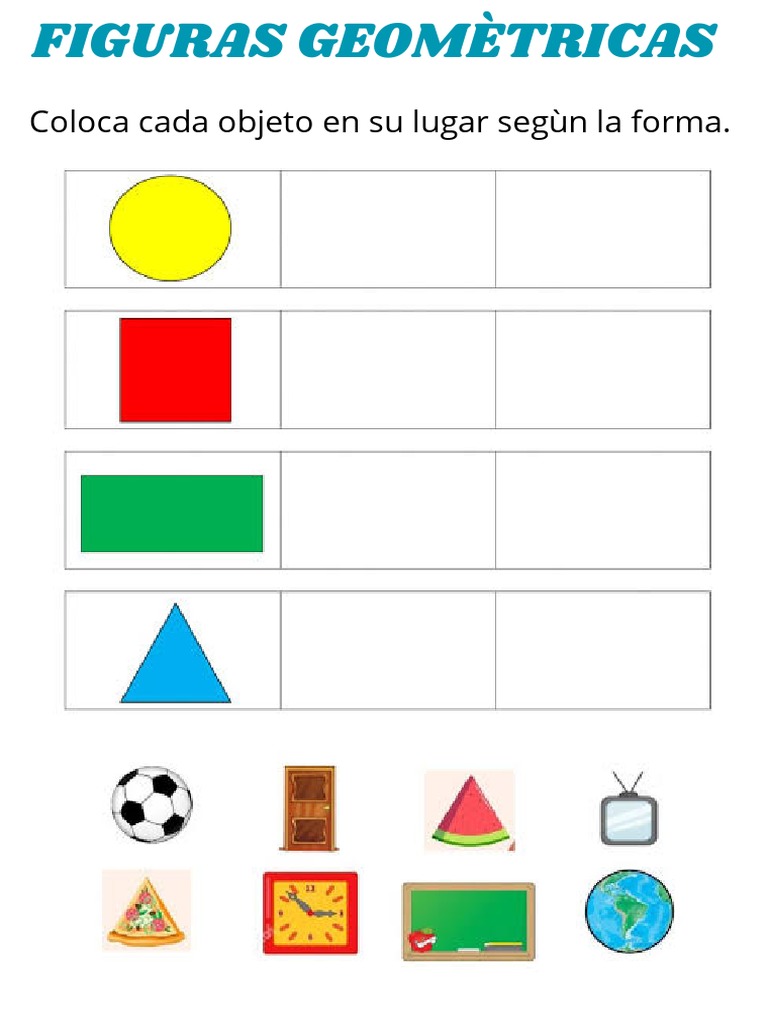 Copia de Hoja de Aplicacion Figuras Geomètricas | PDF