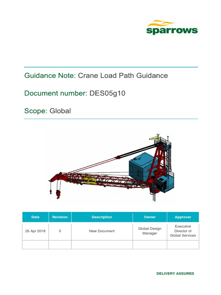 DES05g10 Crane Load Path Guidance | PDF | Crane (Machine) | Machines