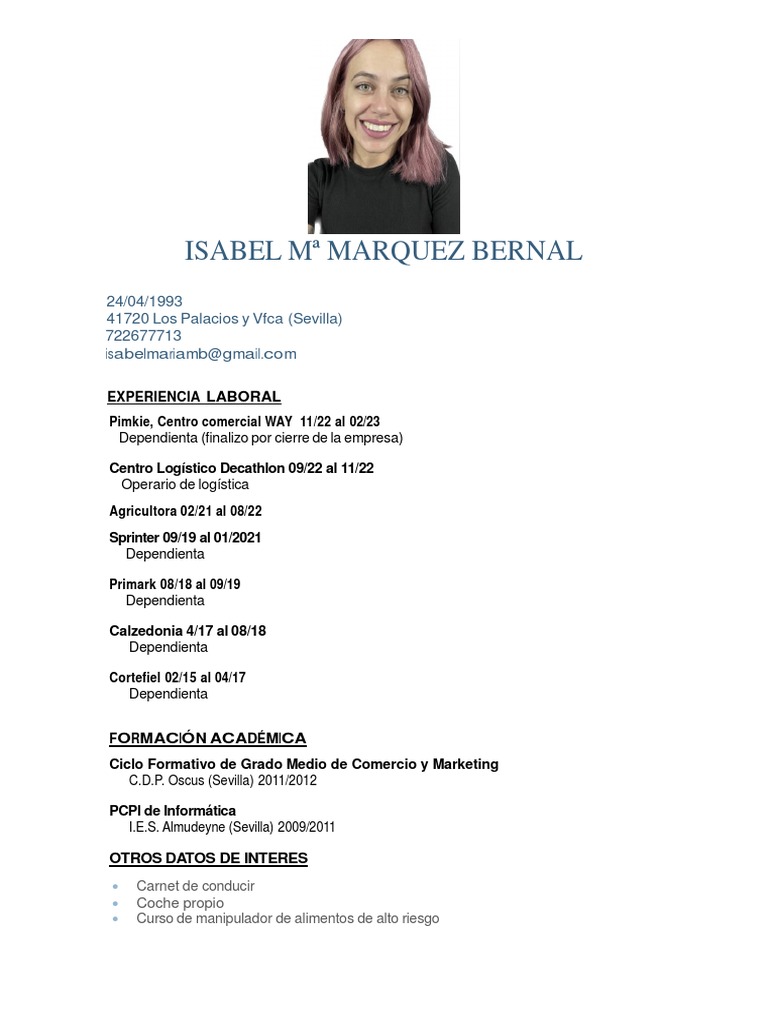 Curriculum Isa | PDF