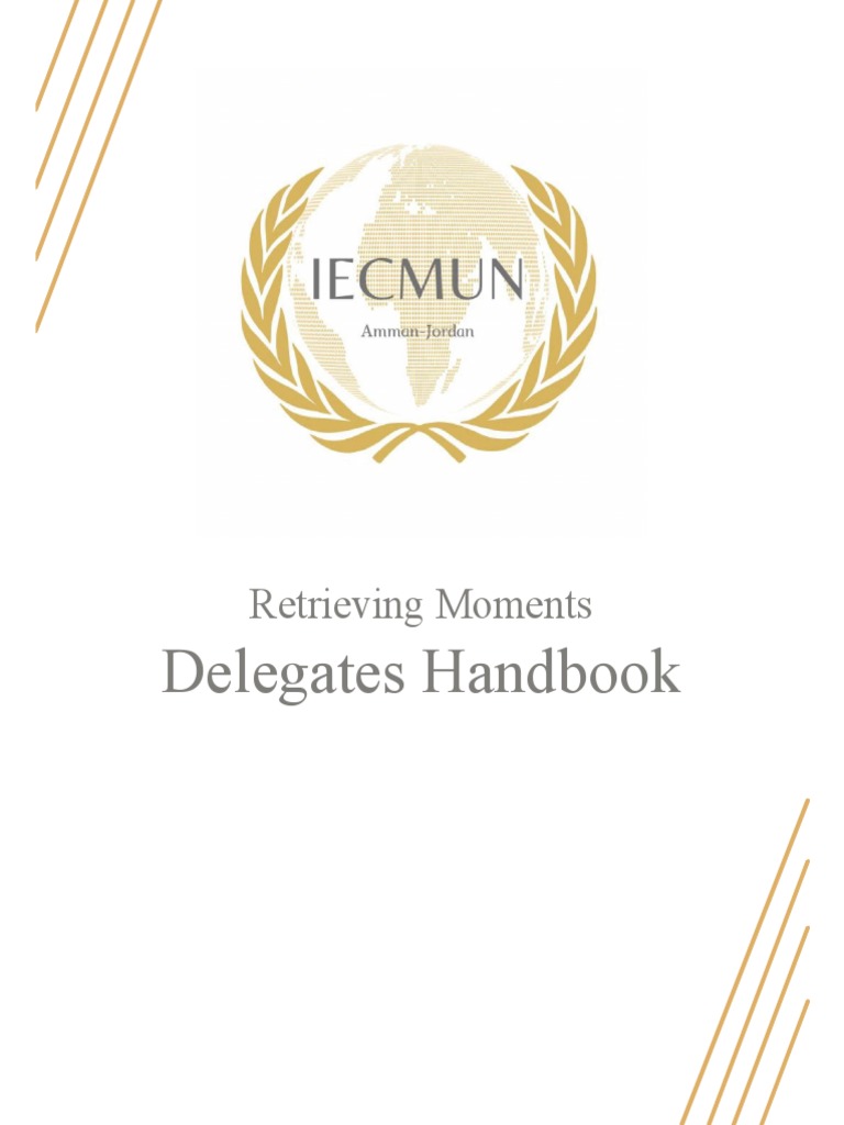 MUN Delegate Handbook: Guidelines & Tips | PDF | Career & Growth | Self ...