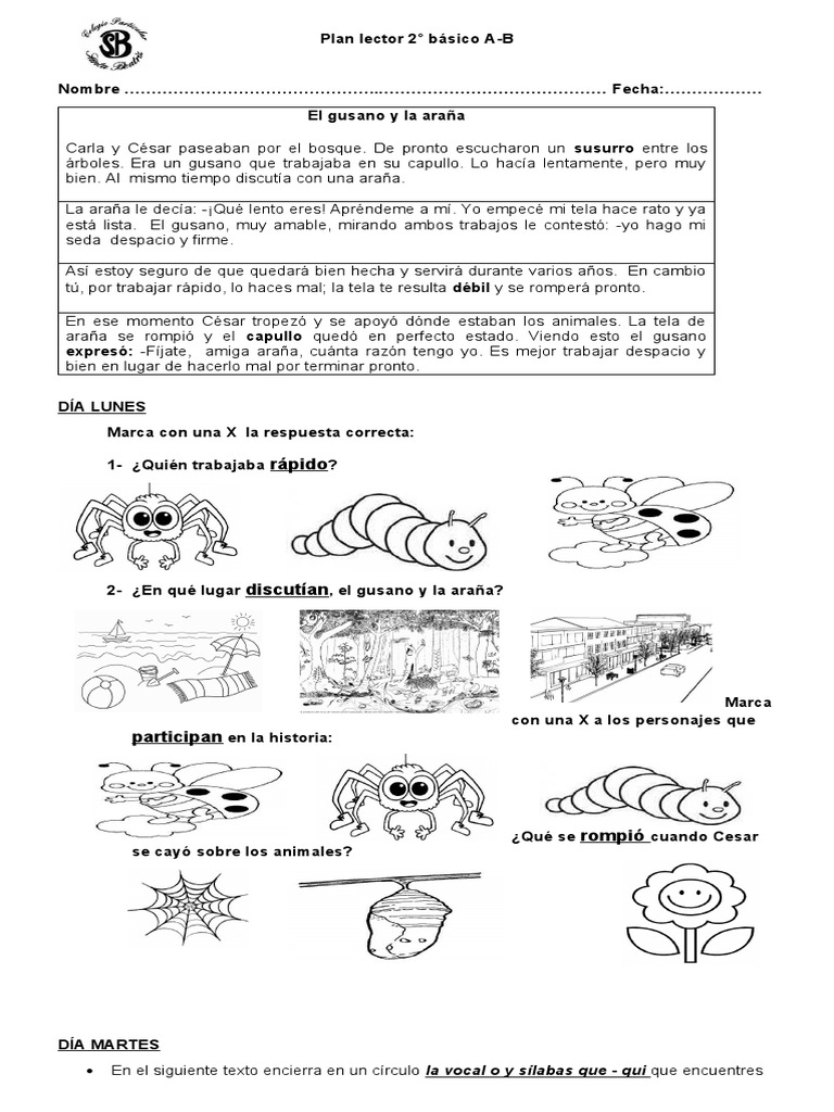 Plan Lector 2° Básico 1ra Semana de Mayo | PDF | Libros para adolescentes