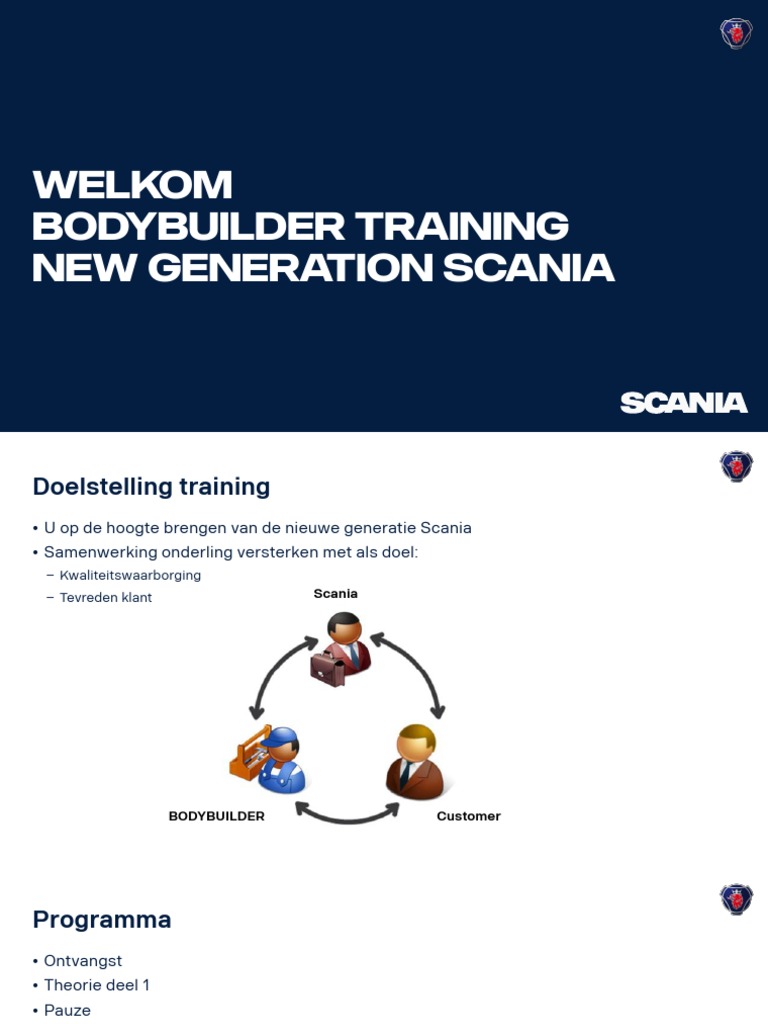 Scania Bodybuilder+training+NL+Belgie+DEF-NL | PDF