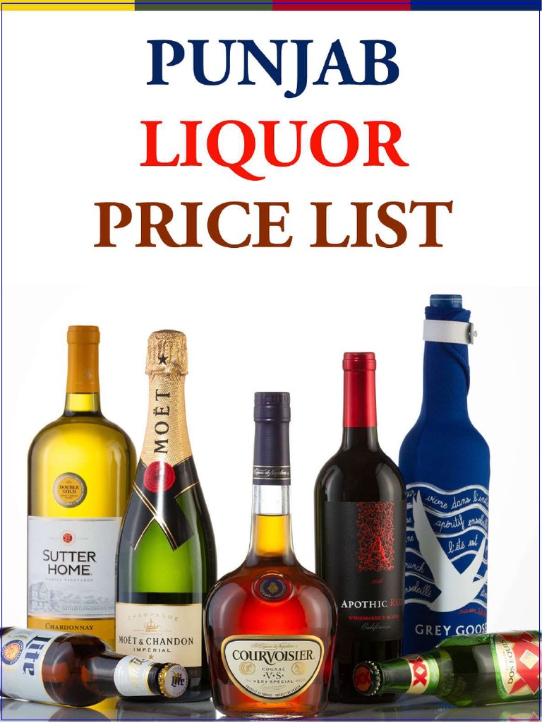 Punjab Liquor Price List 2025 | PDF | Alcoholic Drinks | Distilled Drinks