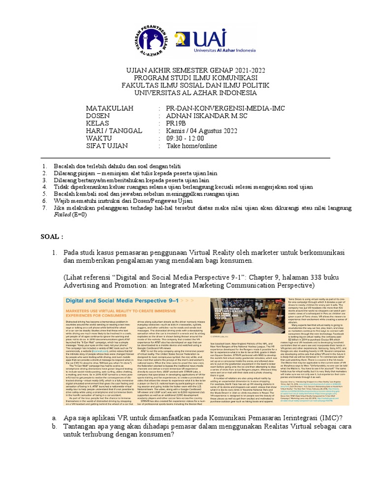 Soal-Soal UAS | PDF | Karier & Perkembangan | Ilmu Sosial