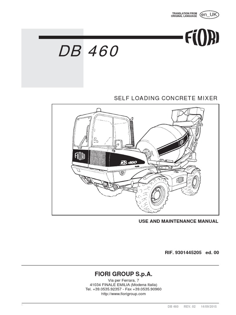 DB460 Use & Maintenance Manual | PDF | Switch | Vehicles