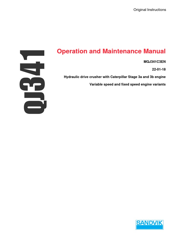 Sandvik Hydraulic Crusher Manual | PDF | Discovery (Law) | Data