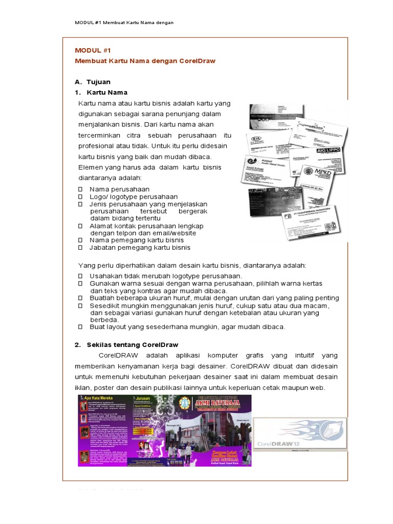 Modul Latihan Dasar Desain Grafis | PDF