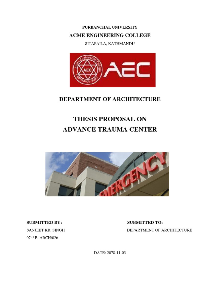 Trauma Center Proposal | PDF | Traffic Collision | Major Trauma