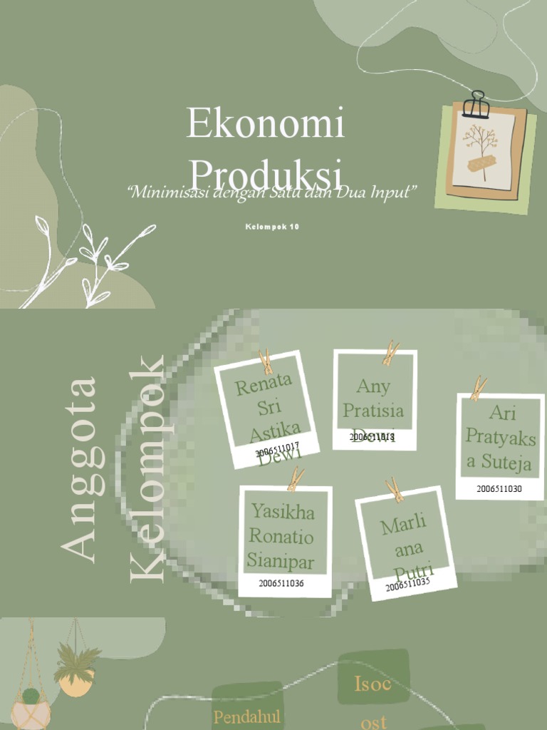 Ekonomi Produksi-Klp 10 | PDF