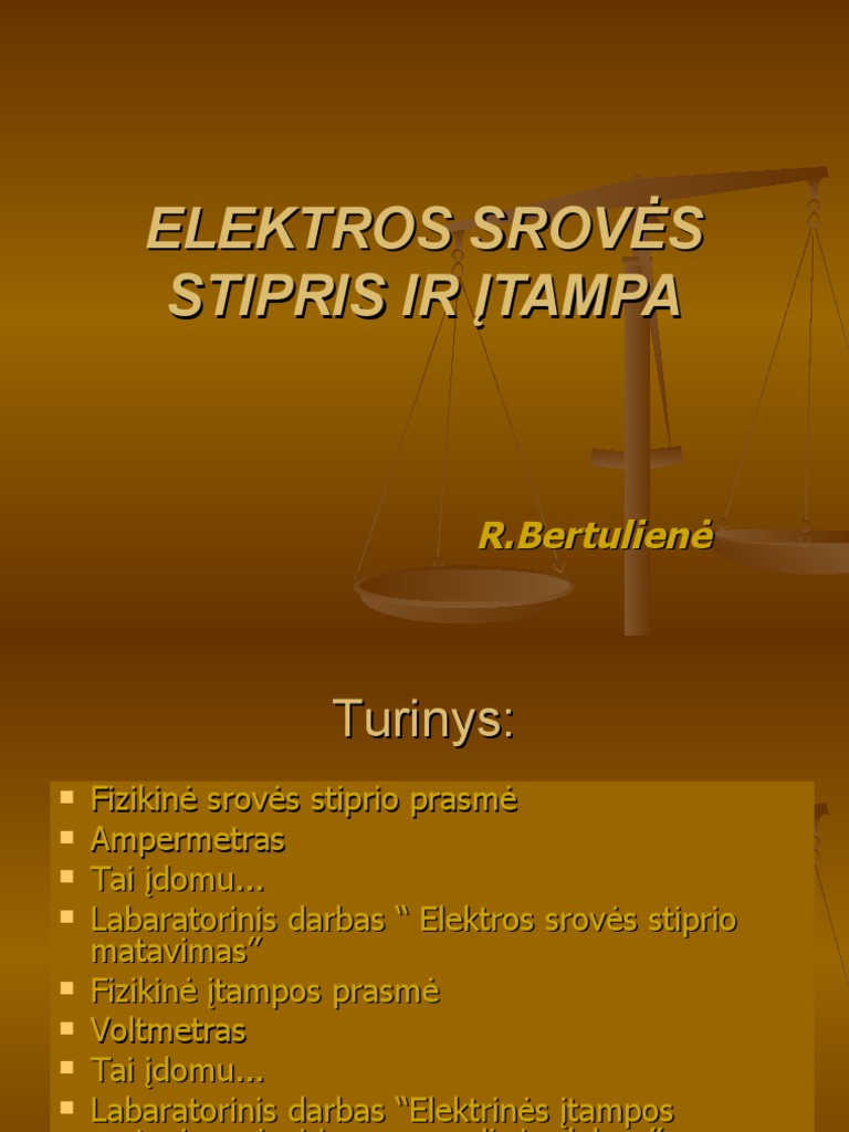 Elektros Sroves | PDF