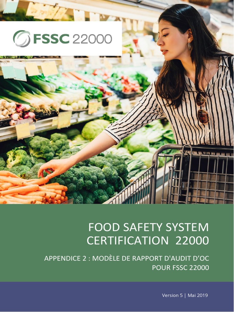 Modèle de rapport d'audit FSSC 22000 V5 | PDF | Audit | Sécurité