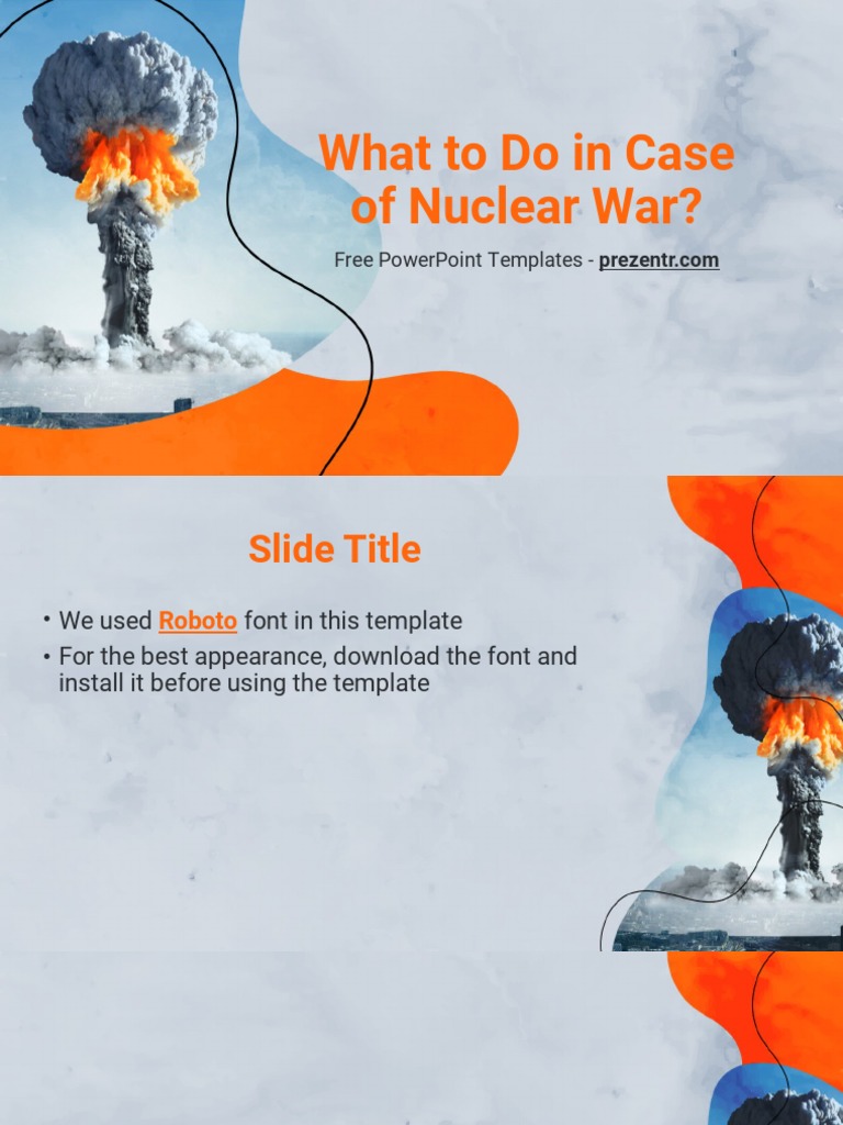 Nuclear War PowerPoint Template | PDF