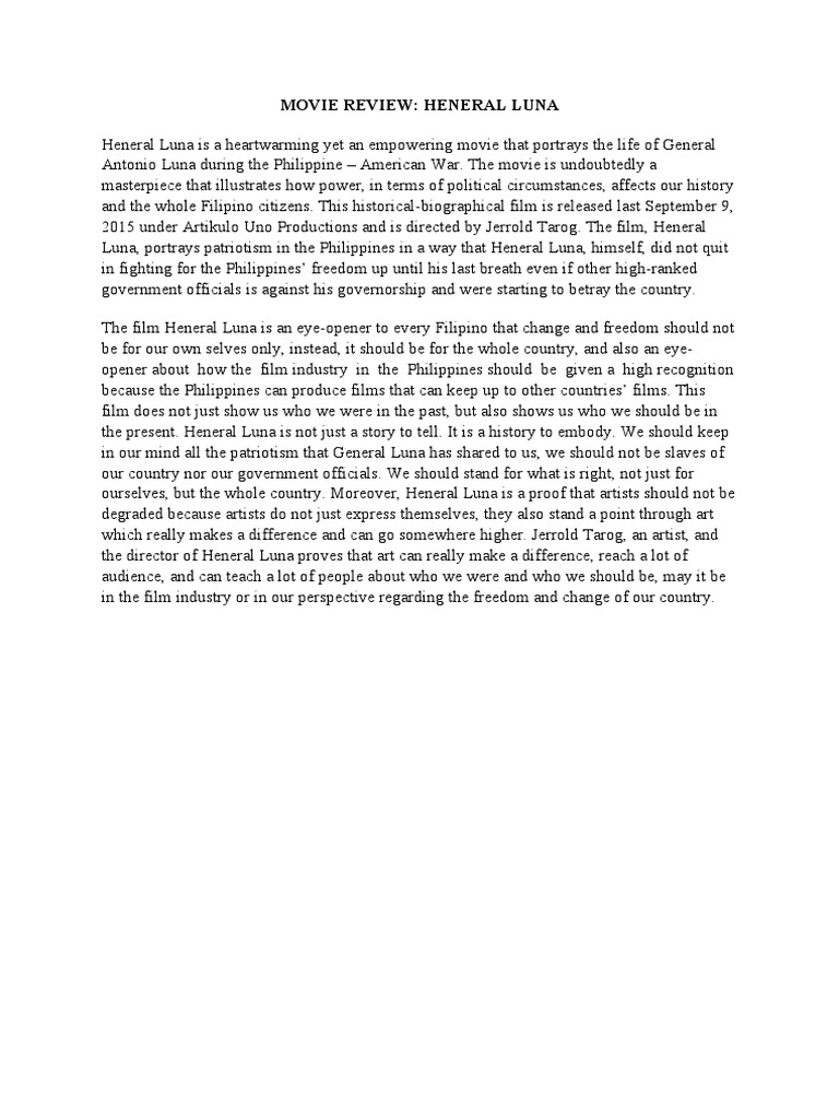 Movie Review 1 | PDF | Politics | Art