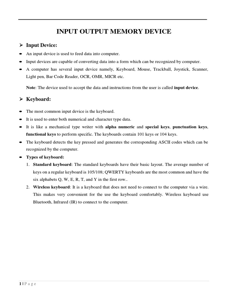 Computer Notes Pdf Random Access Memory Computer Data Storage 