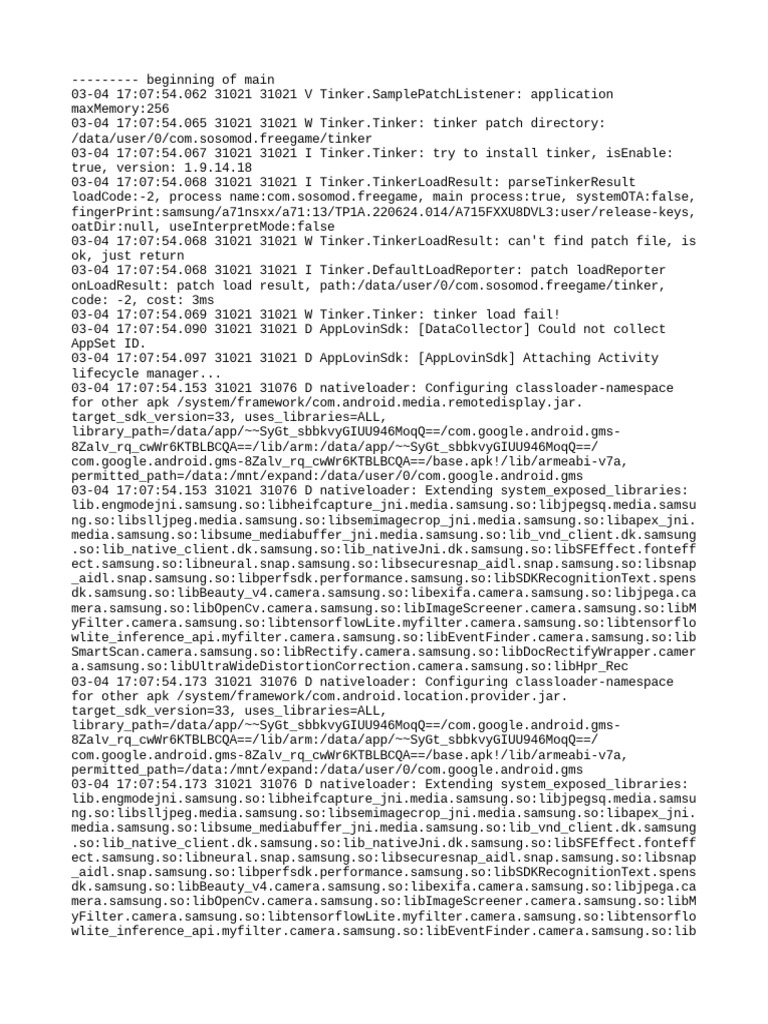 Eegame Logcat | PDF | Android (Operating System) | Computer Science