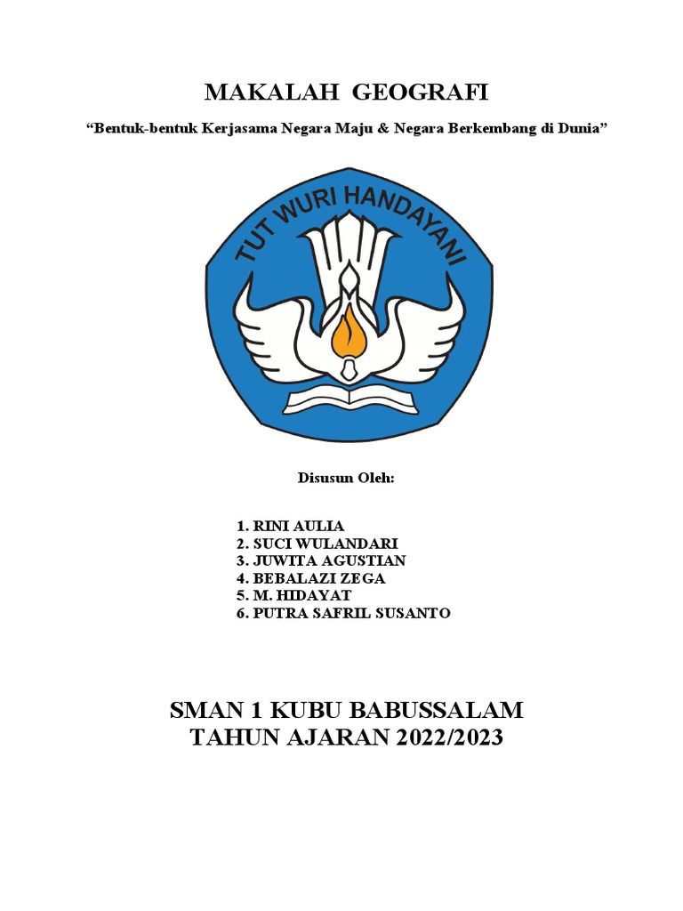 Makalah Geo Negara Maju Dan Berkembang | PDF