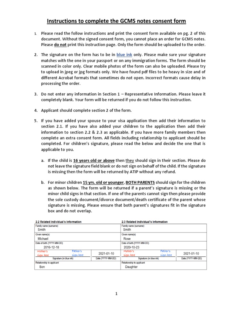 GCMS Consent Form | PDF