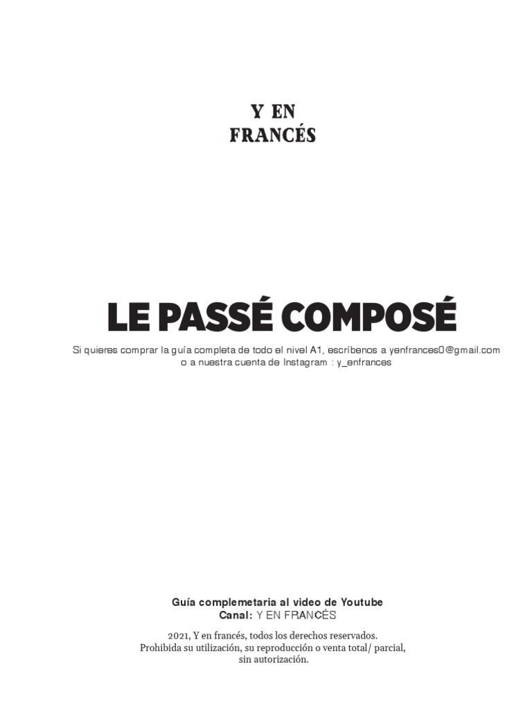 GÚIA Passé Composé | PDF