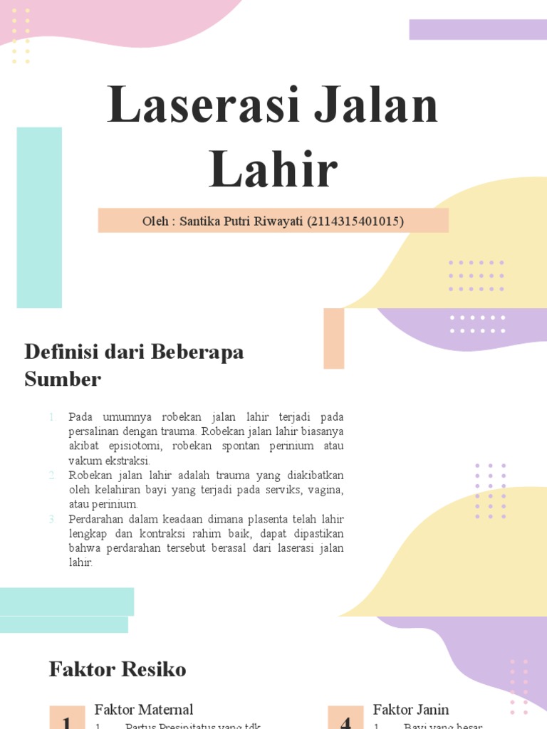 Santika Putri Laserasi Jalan Lahir OK | PDF