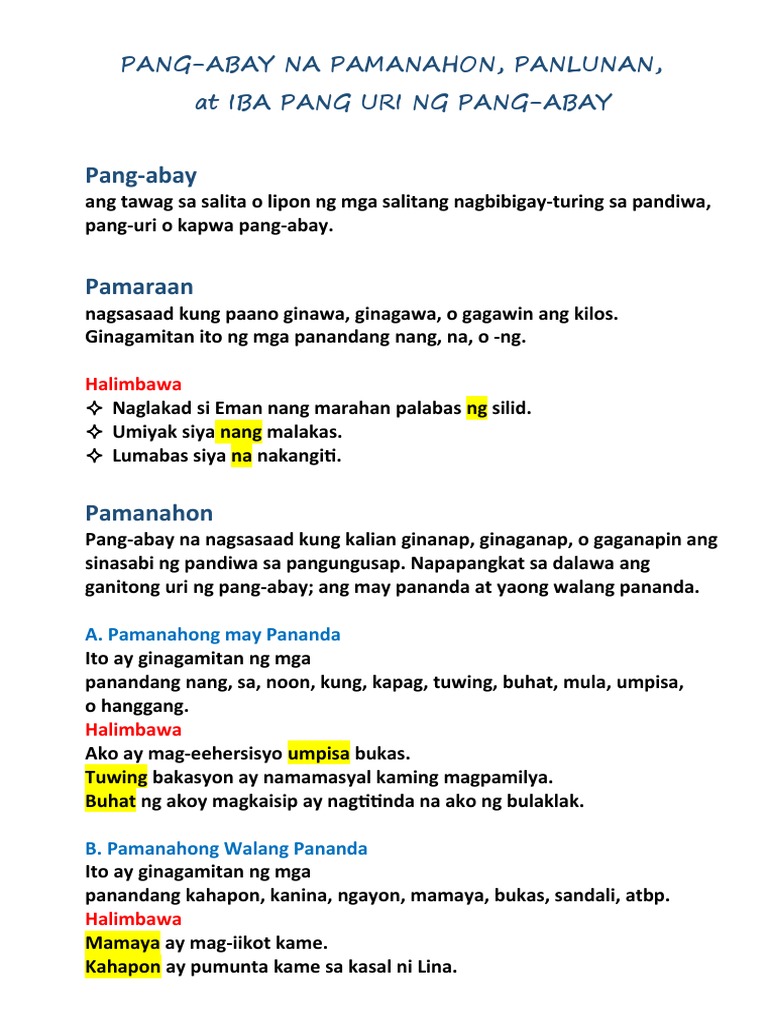 PANG Abay | PDF