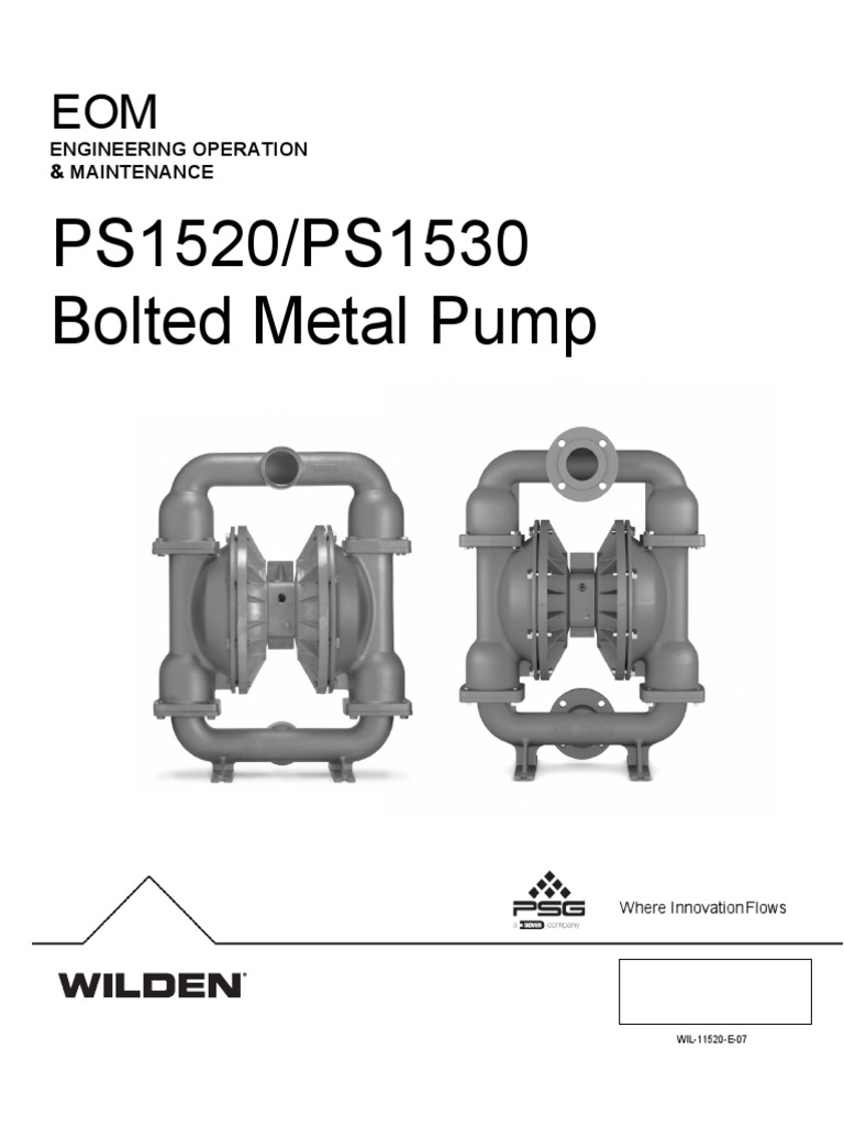 ps1520 1530 Metal Eom | PDF | Pump | Valve