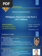 Philippine Electrical Code Part 1 2017 Edition, New Provisions and ...