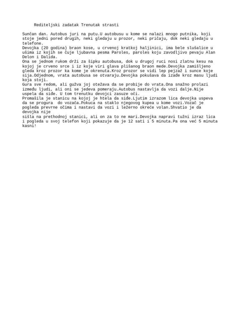 Trenutak Strasti | PDF