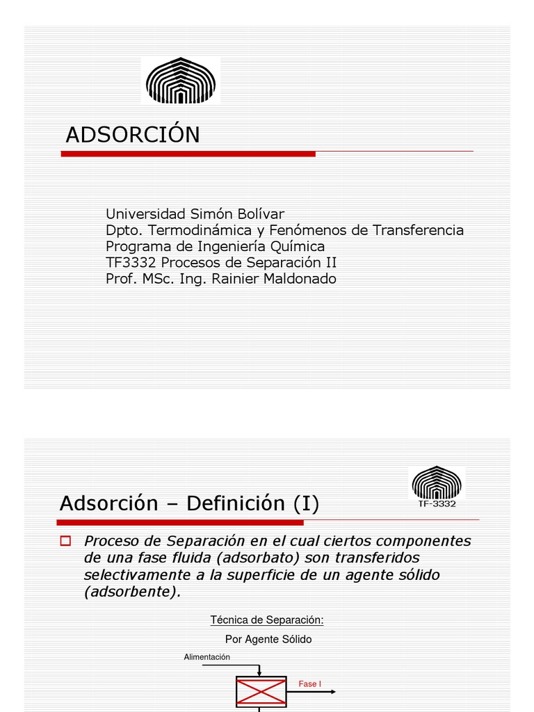 ADSORCION | PDF | Adsorción | Ciencia de los materiales
