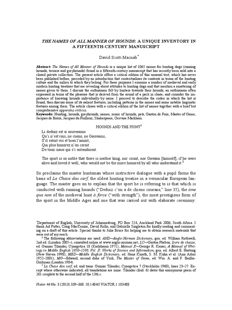 1065 Dog Names - Scott-Macnab2013 | PDF