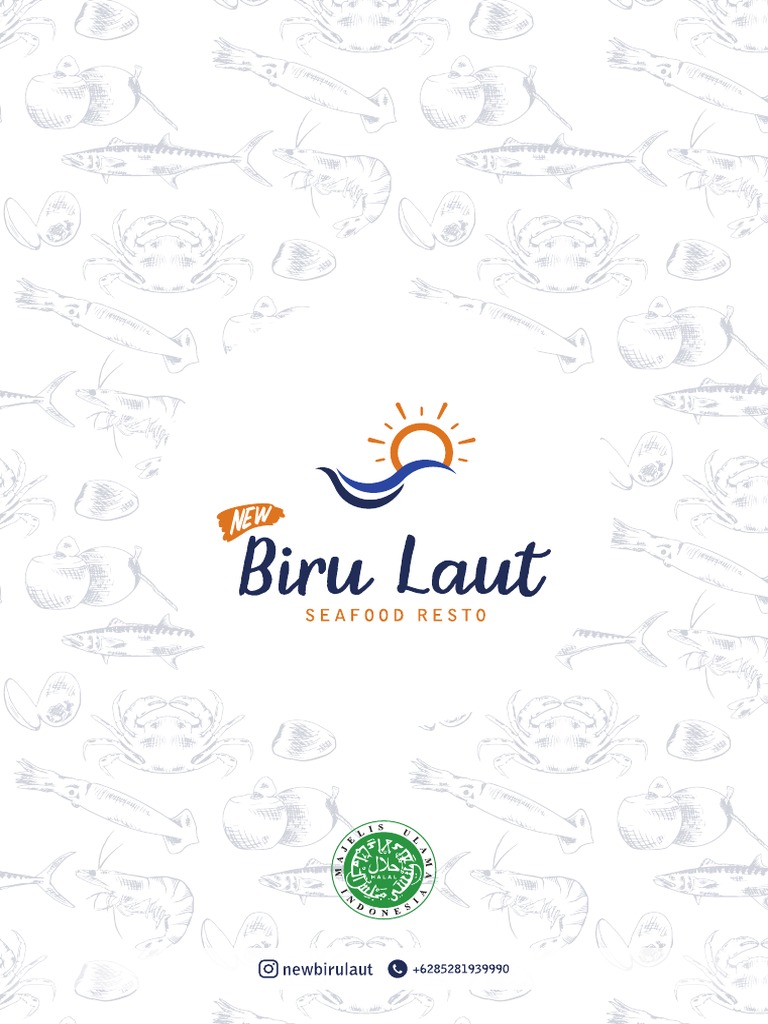 Menu Seafood Resto Biru Laut | PDF