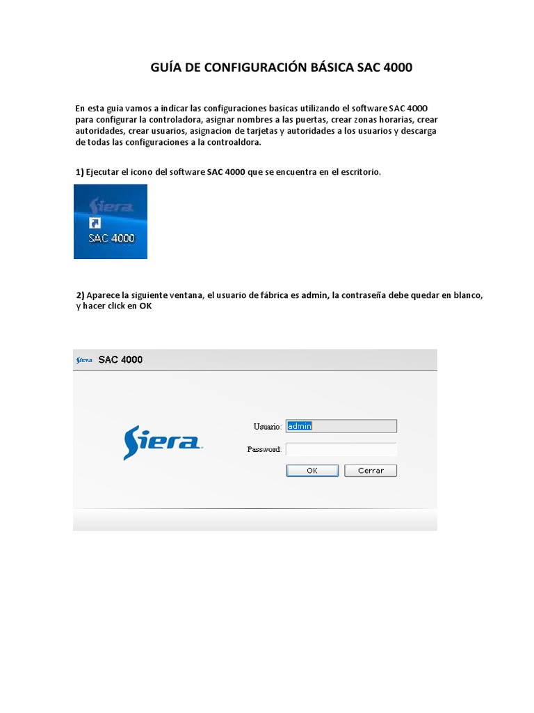 3a SAC 4000 Guia de Usuario Configuracion Basica (Versión Español 1020 ...