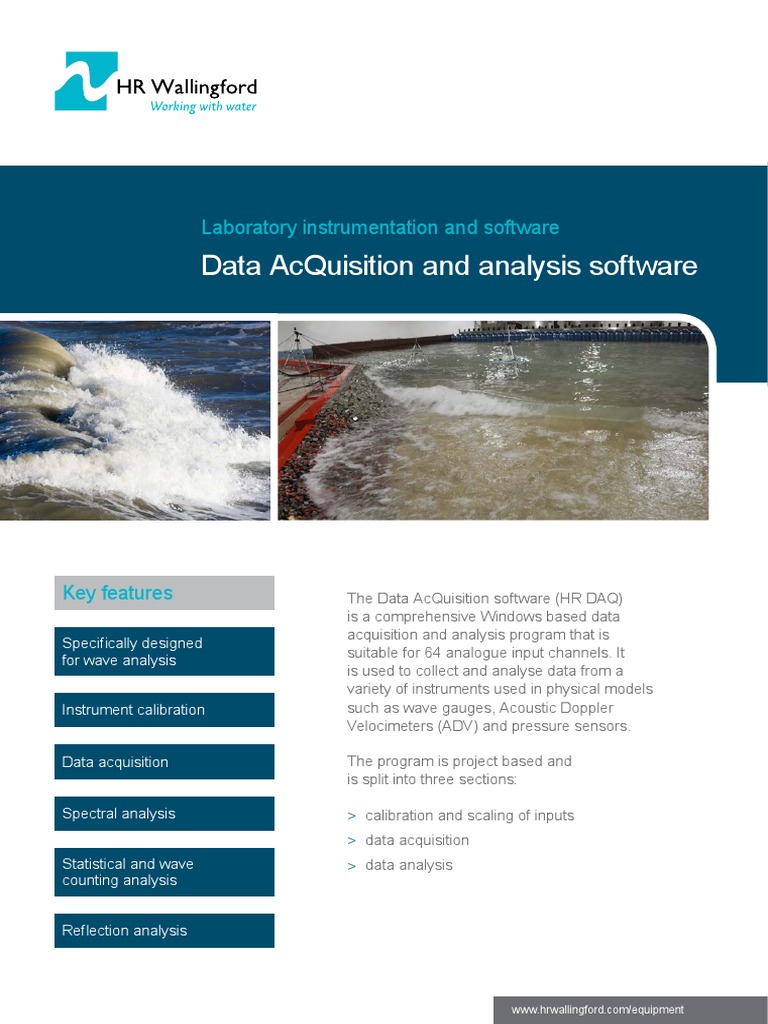 HR Wallingford Data Acquisition and Analysis Software | PDF | Spectral Density | Data Acquisition