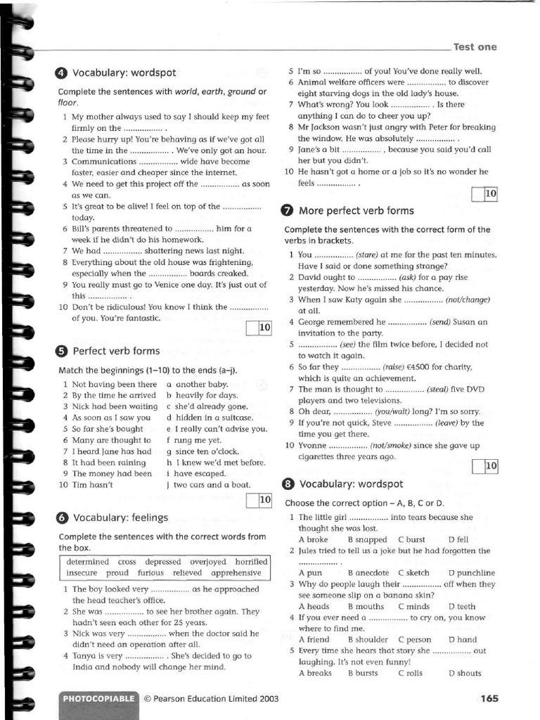 Perfect Verb Forms | PDF