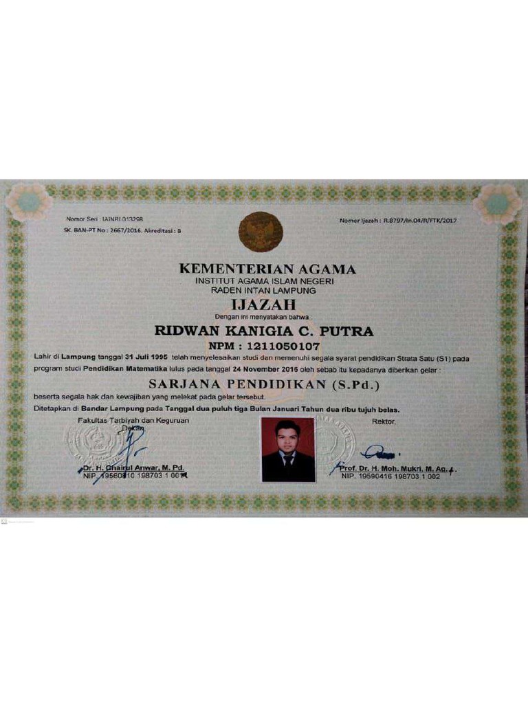 ijazah ridwan | PDF