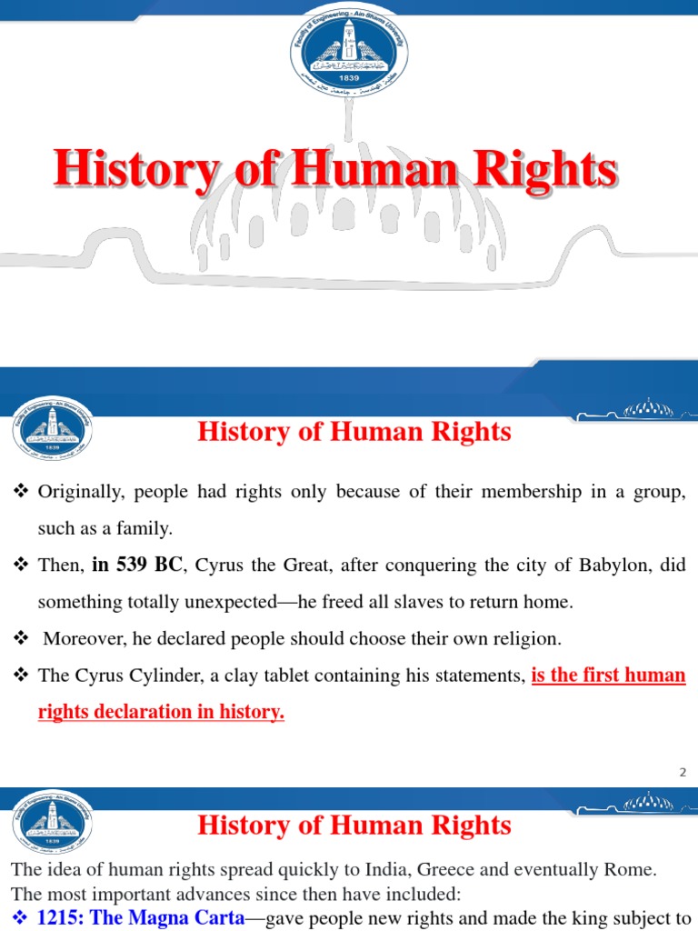 History of Human Rights | PDF | Rights | Human Rights
