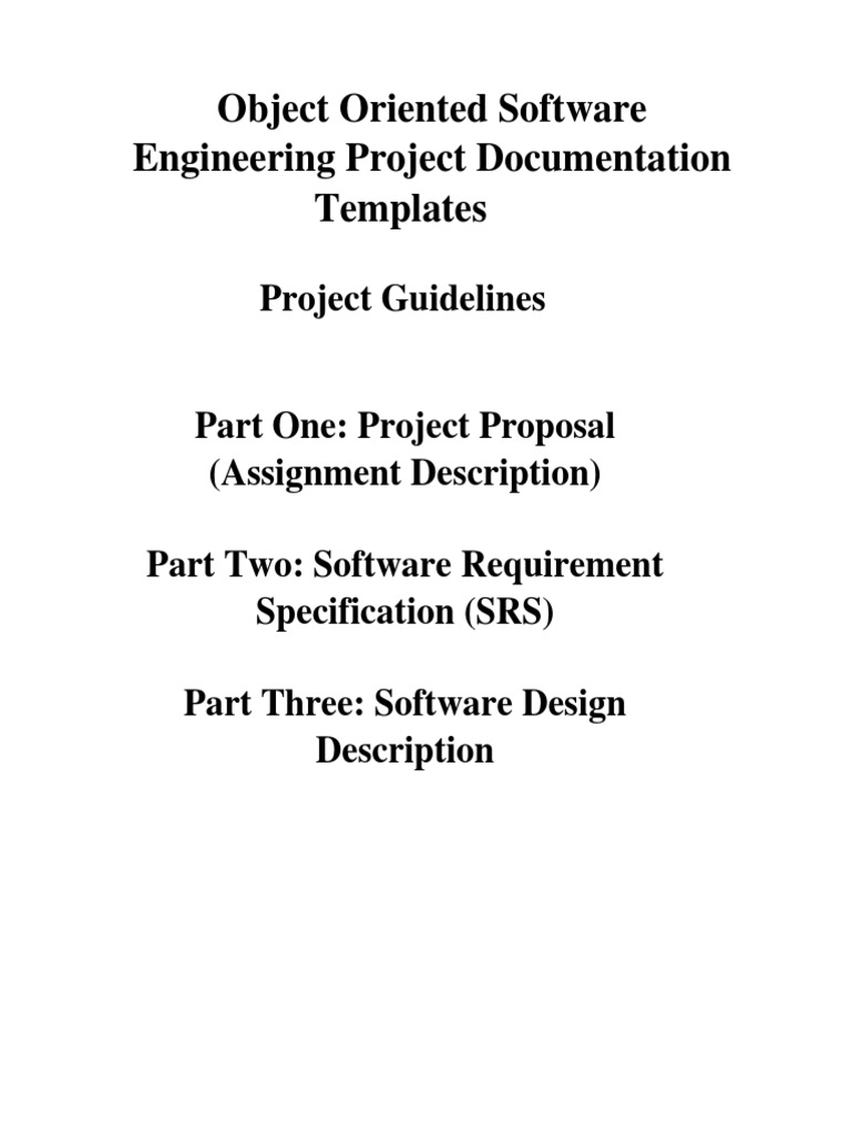 Project Proposal Guidlines For OOSAD | PDF | System | Information Management